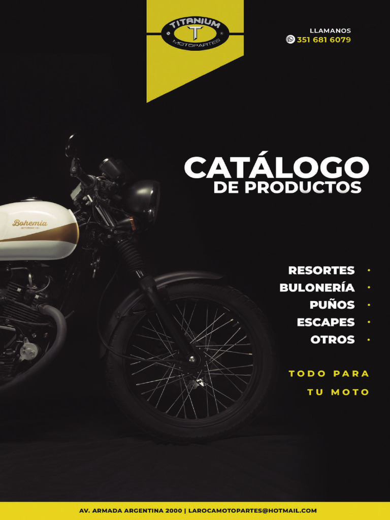Catálogo Titanium IMSA 125 Chopera | PDF | Tornillo
