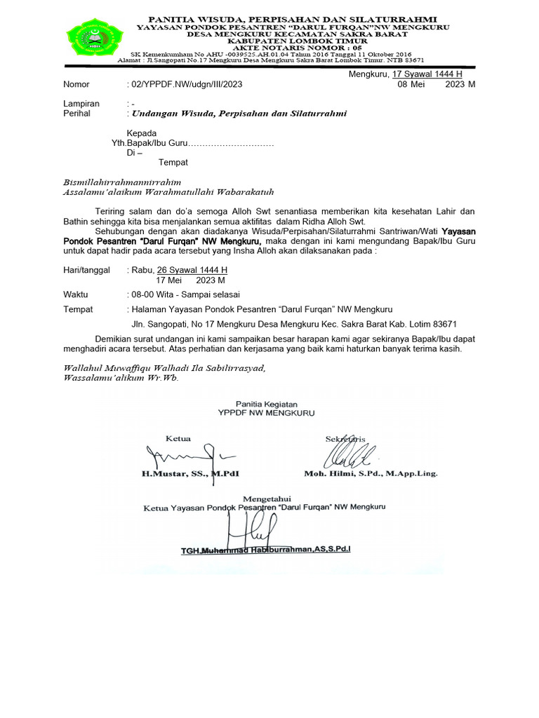 Undagan Wisuda 2023 | PDF