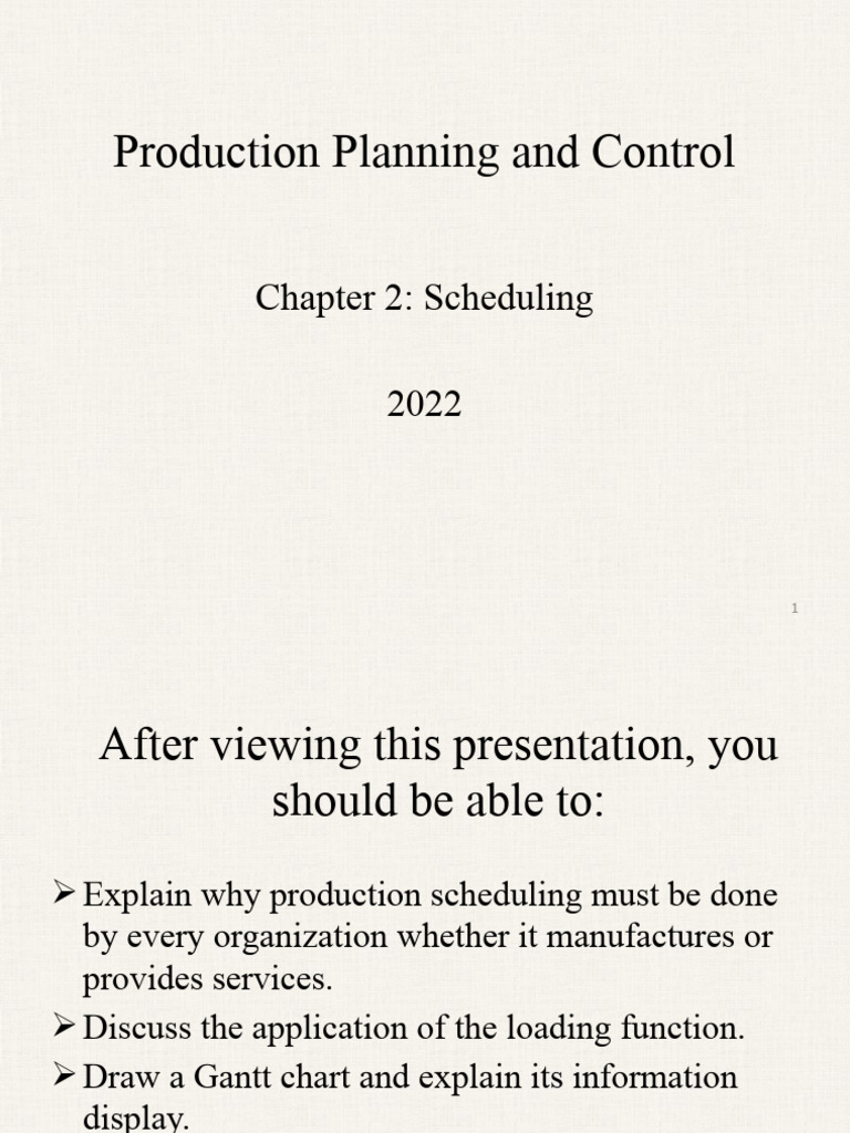 Ch 6 Scheduling Pdf Scheduling Production Processes Applied Mathematics 1692