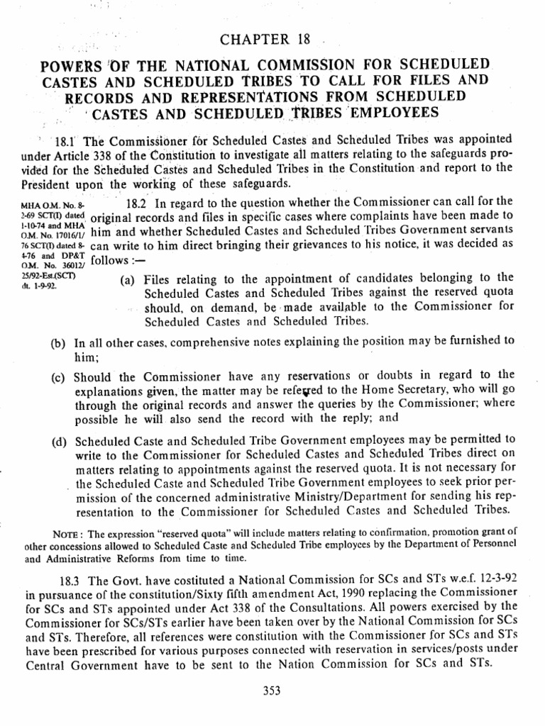 Chapter 18 | PDF | Government Of India | Dalit