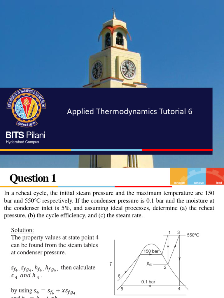 ATD Tutorial - 6 Presnetation | PDF | Steam | Thermodynamics