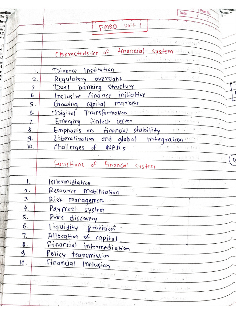 FMBO Unit 1 | PDF