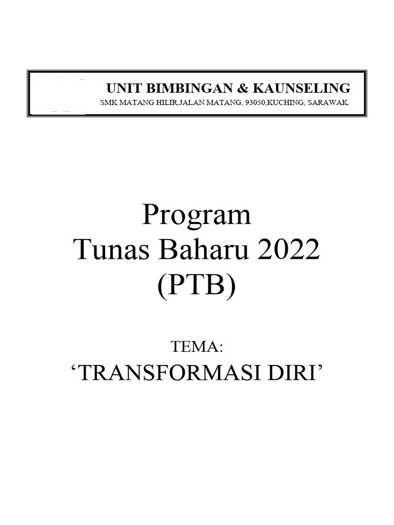 Kertas Kerja Ptb 2022 | PDF