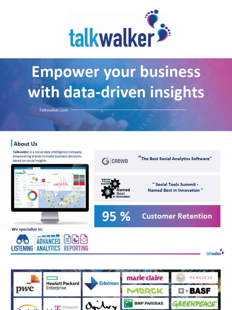 Talkwalker Overview & Use Cases | PDF | Analytics | Brand
