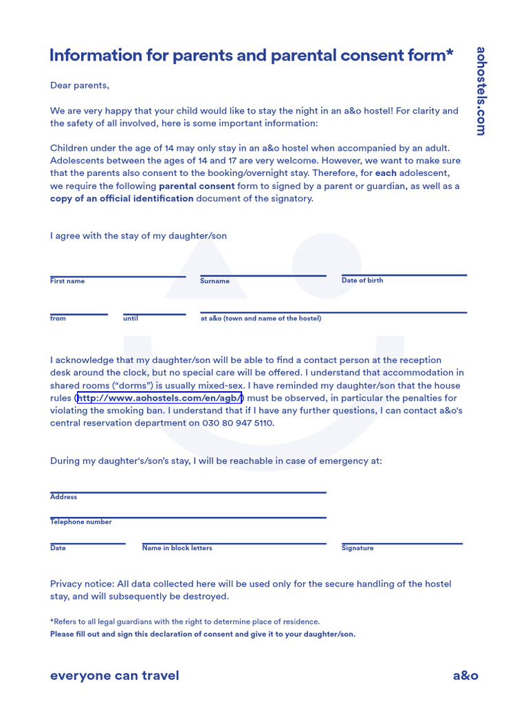 Elterninfo Formular 10 2018 en | PDF