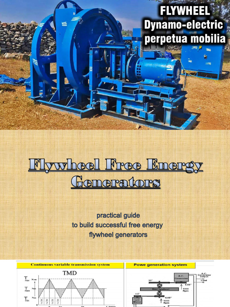 Flywheel Free Energy Generators Full Details | PDF | Electric Motor ...