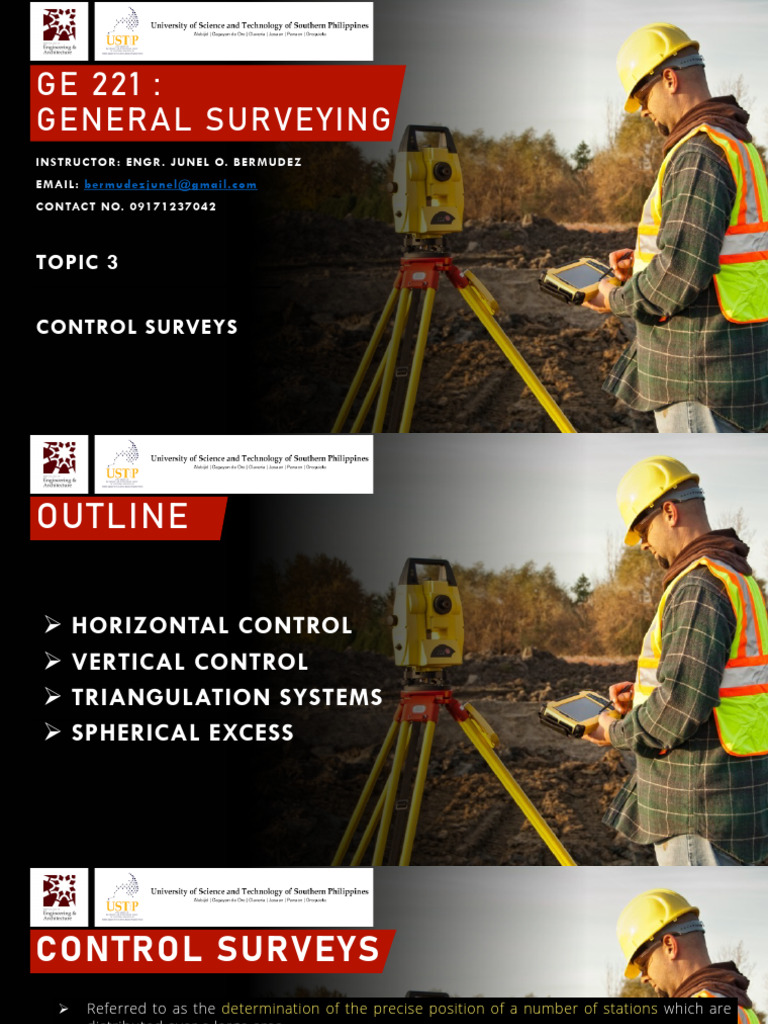 3.0. Control Survey | PDF | Surveying | Triangle