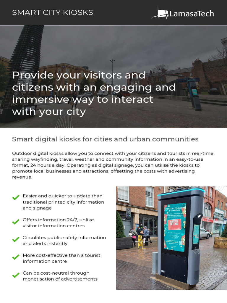 LamasaTech - Smart City Kiosks Brochure | PDF | Digital Technology | Information And ...
