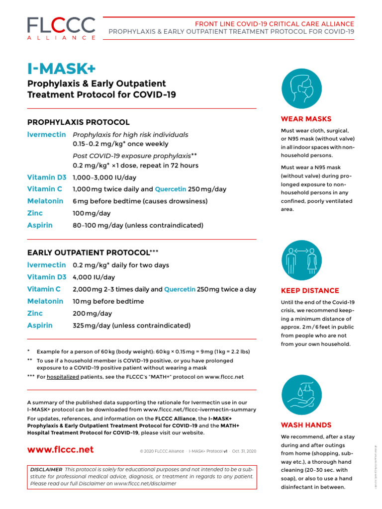 I-MASK+ COVID-19 Treatment Protocol | PDF | Patient | Clinical Medicine