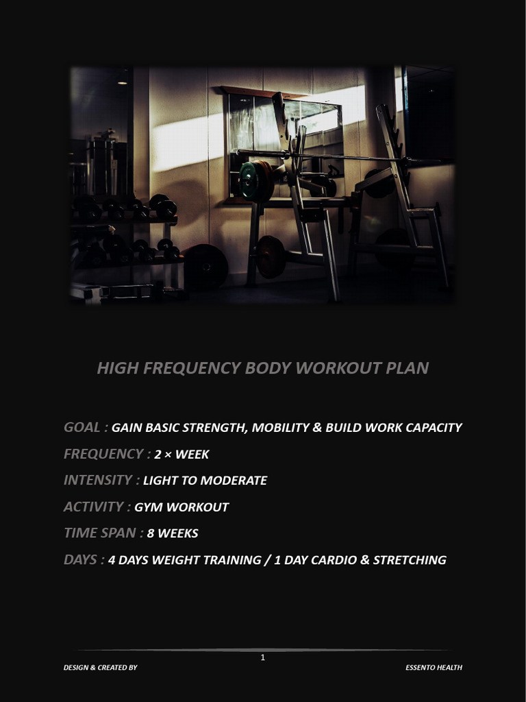 High Frequency Body Workout Plan 1 | PDF | Strength Training ...