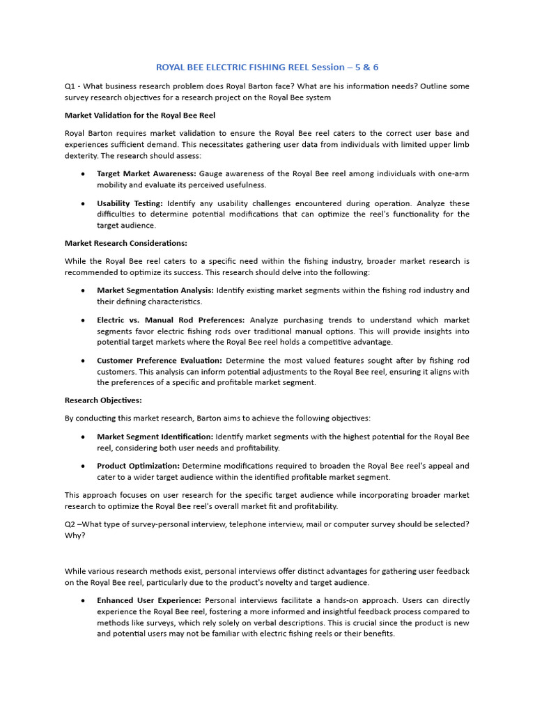 royal bee case | PDF | Sampling (Statistics) | Target Audience