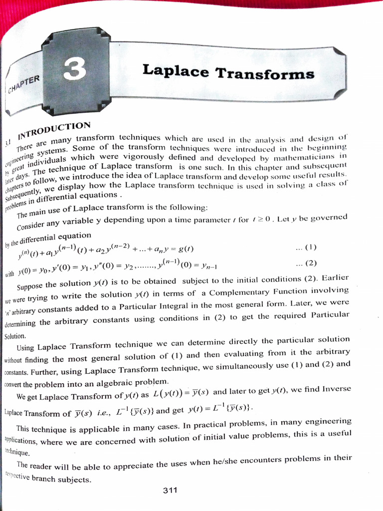 Laplace Transform | PDF