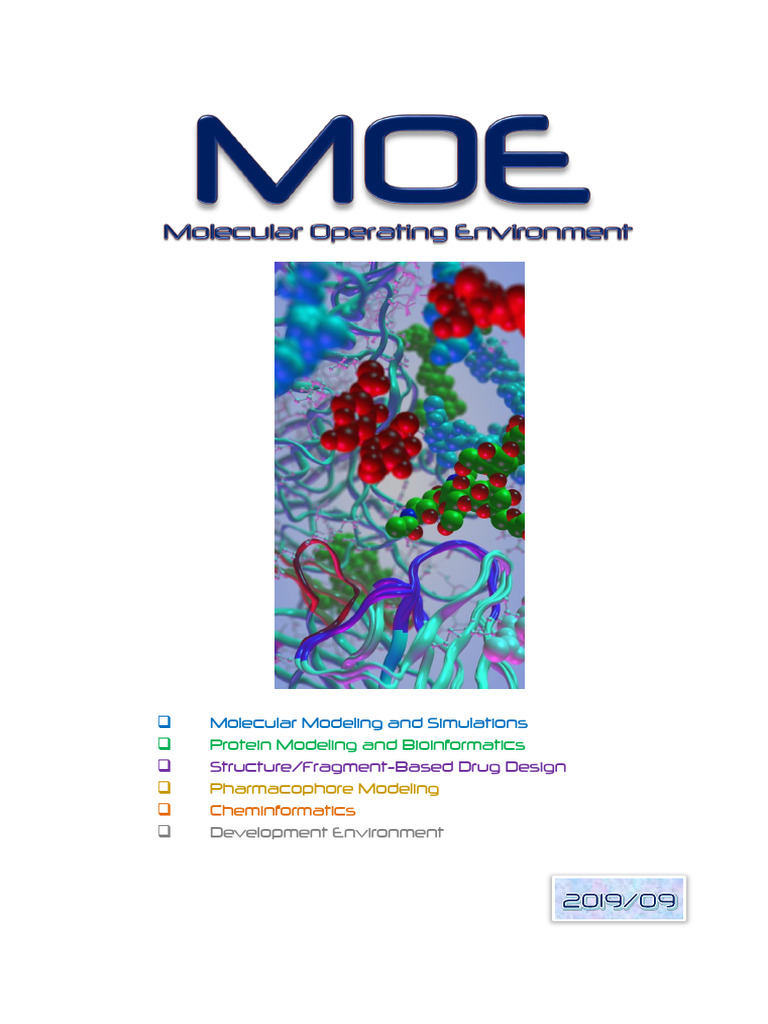 --moe_eng | Download Free PDF | Quantitative Structure–Activity Relationship | Sequence Alignment