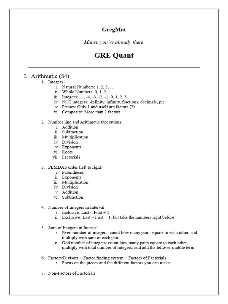 Quant Gre | PDF | Numbers | Prime Number
