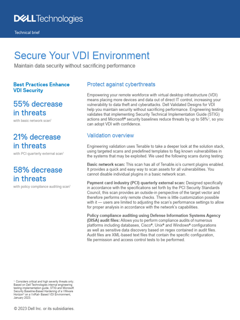 Secure Your VDI Environment SB | PDF | Desktop Virtualization ...