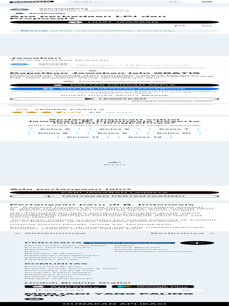 Apa Perbedaan LPJ Dan Proposal - Brainly - Co.id | PDF