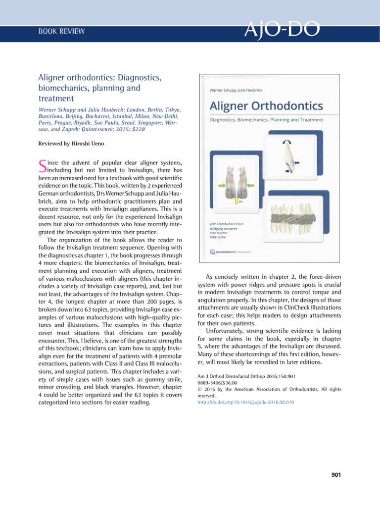 Aligner Orthodontics Diagnostics, Biomechanics, P | PDF | Orthodontics