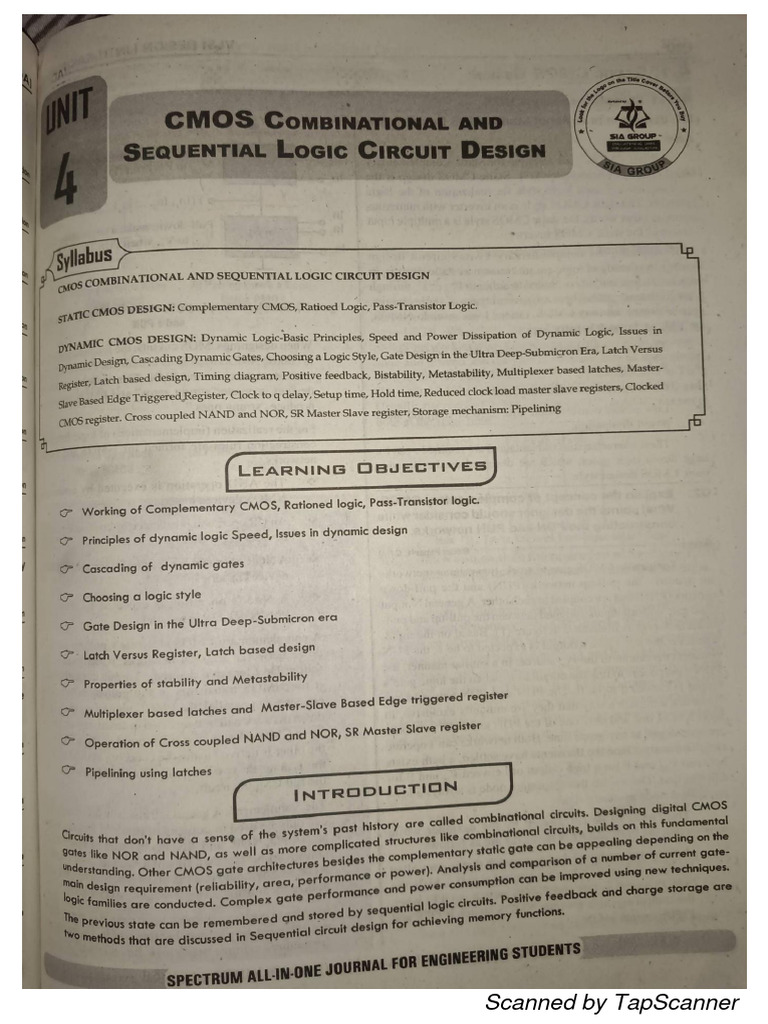Vlsi Allinone Unit4 | PDF