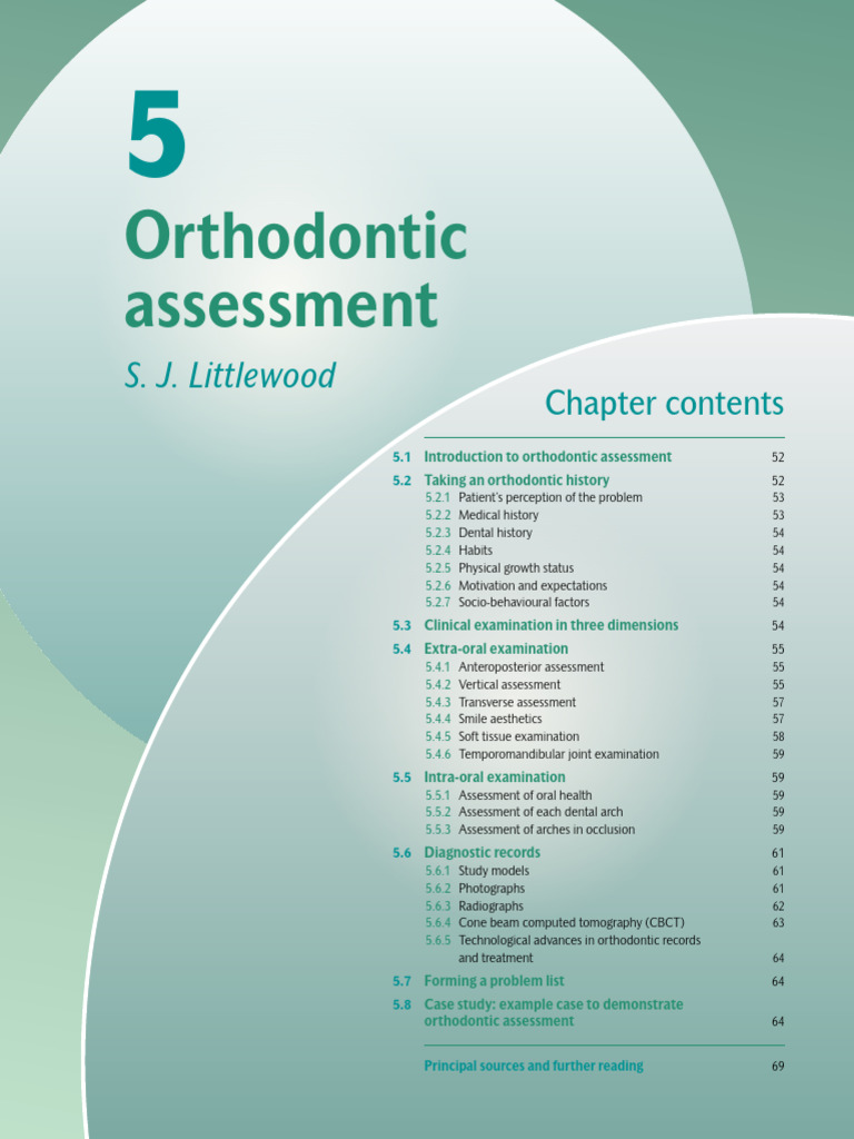 Orthodontic Assessment Guide | PDF | Dental Anatomy | Medical Specialties