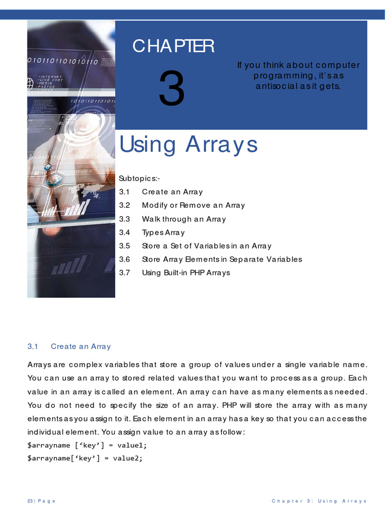 Web App Prog Ch3 Pdf Php Variable Computer Science
