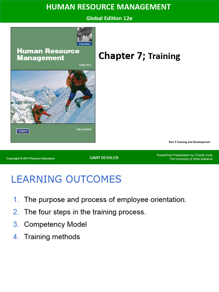 Chapter Seven - Training and Development | PDF | Employment | Business