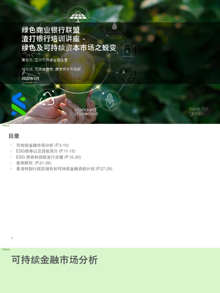 Green and Sustainable Captial Market Evolution - SCv4 | PDF