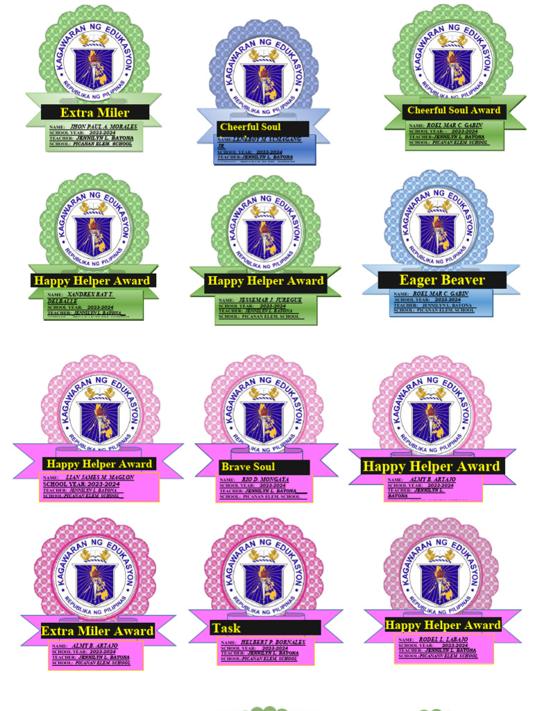 Ribbons Recognition | PDF | Wellness