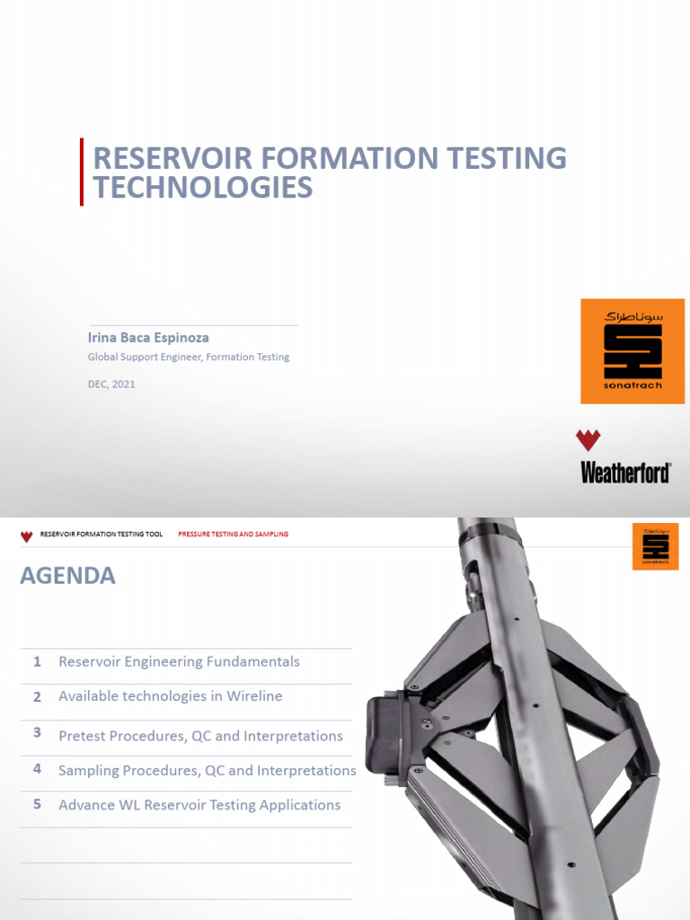 FT Weatherford Algeria Client | PDF | Petroleum Reservoir | Pressure