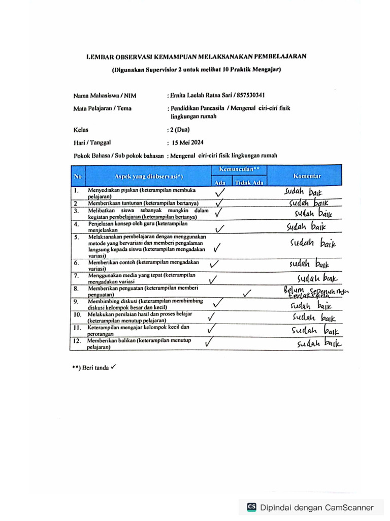 Lampiran 13, 15 (APKG 1 Dan APKG 2), Lampiran 10 (Nilai Ujian Praktik Mengajar) Dan Link Video | PDF