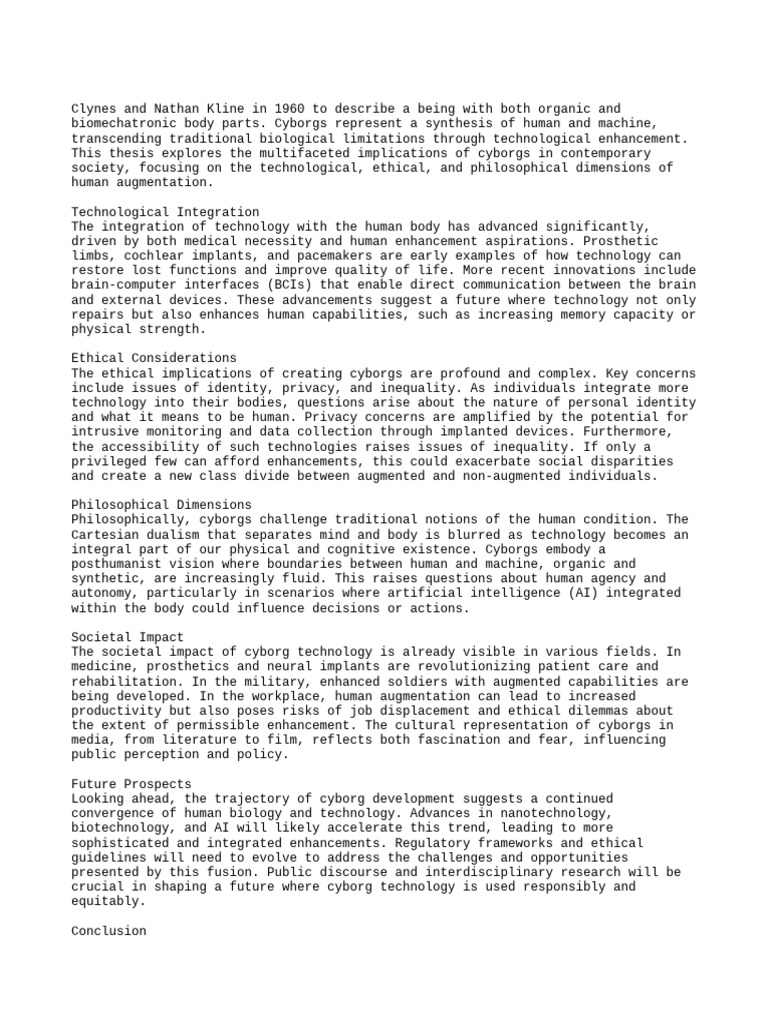 Cyborg Download Free Pdf Cyborg