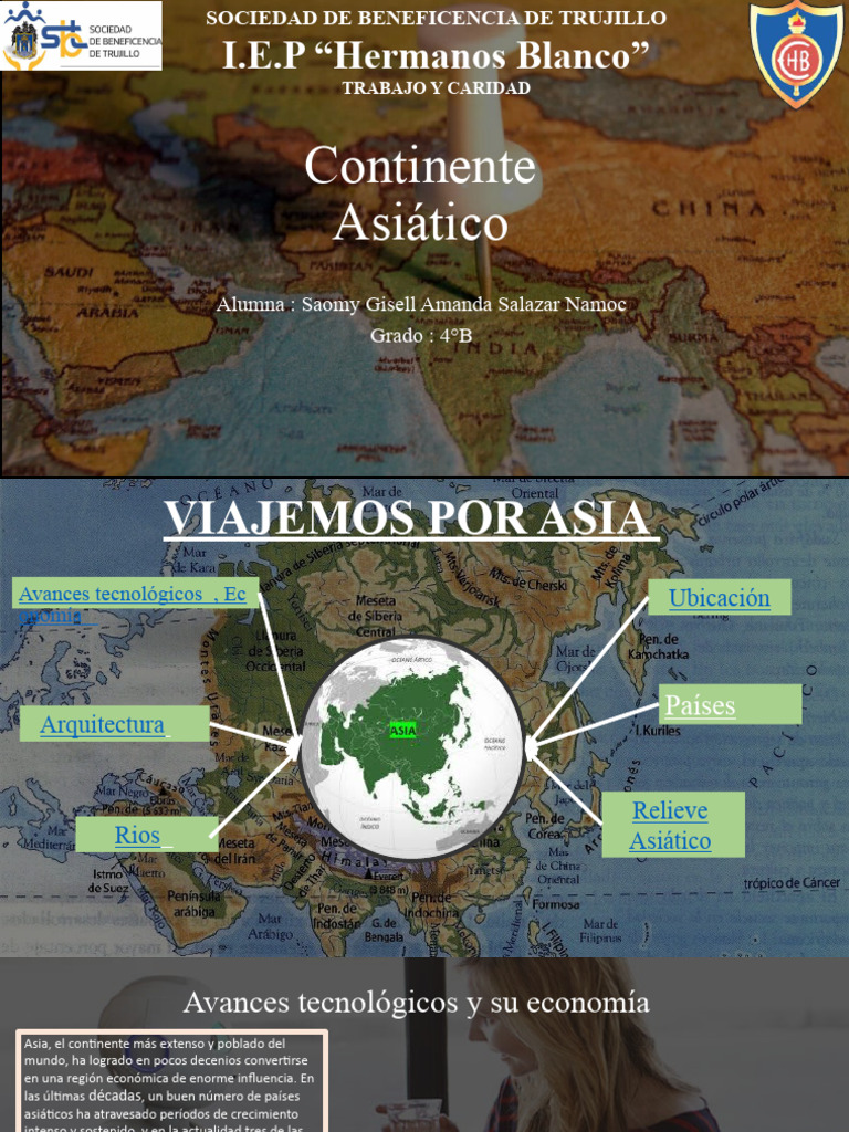 Continente Asiatico | PDF | Asia | Montañas