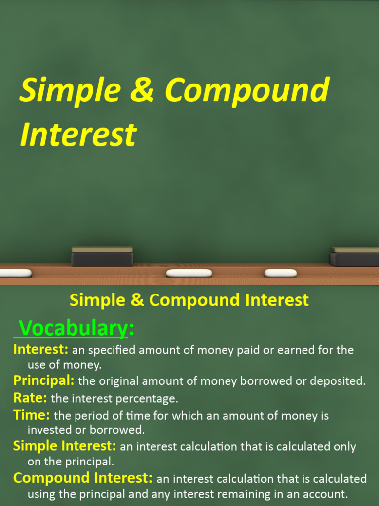 Simple Compound Interest | PDF | Interest | Compound Interest