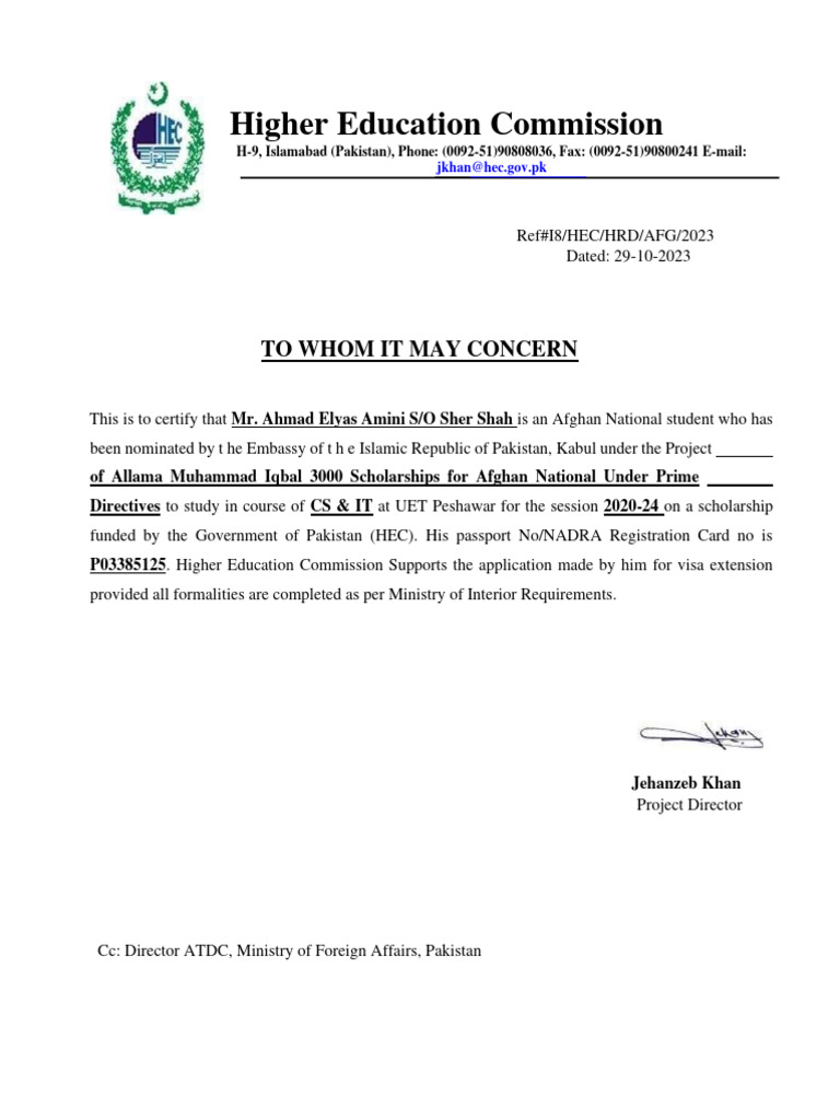 Ahmad Elyas Amini (Uet P | PDF