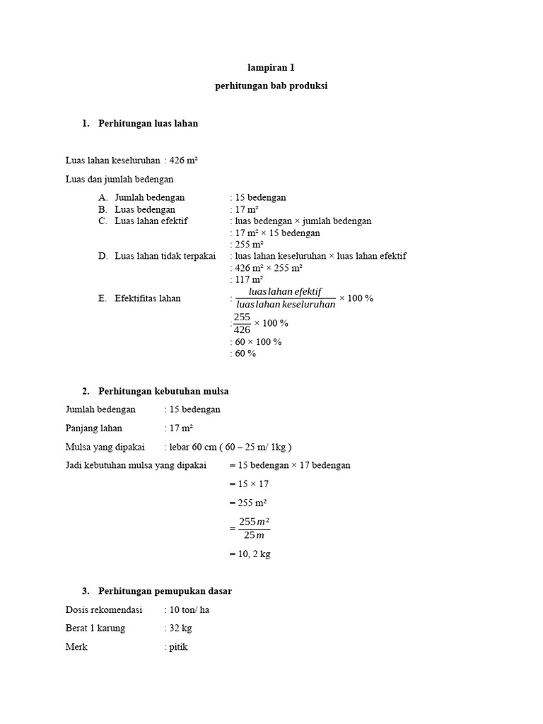 Lampiran 1 Bab Produksi | PDF