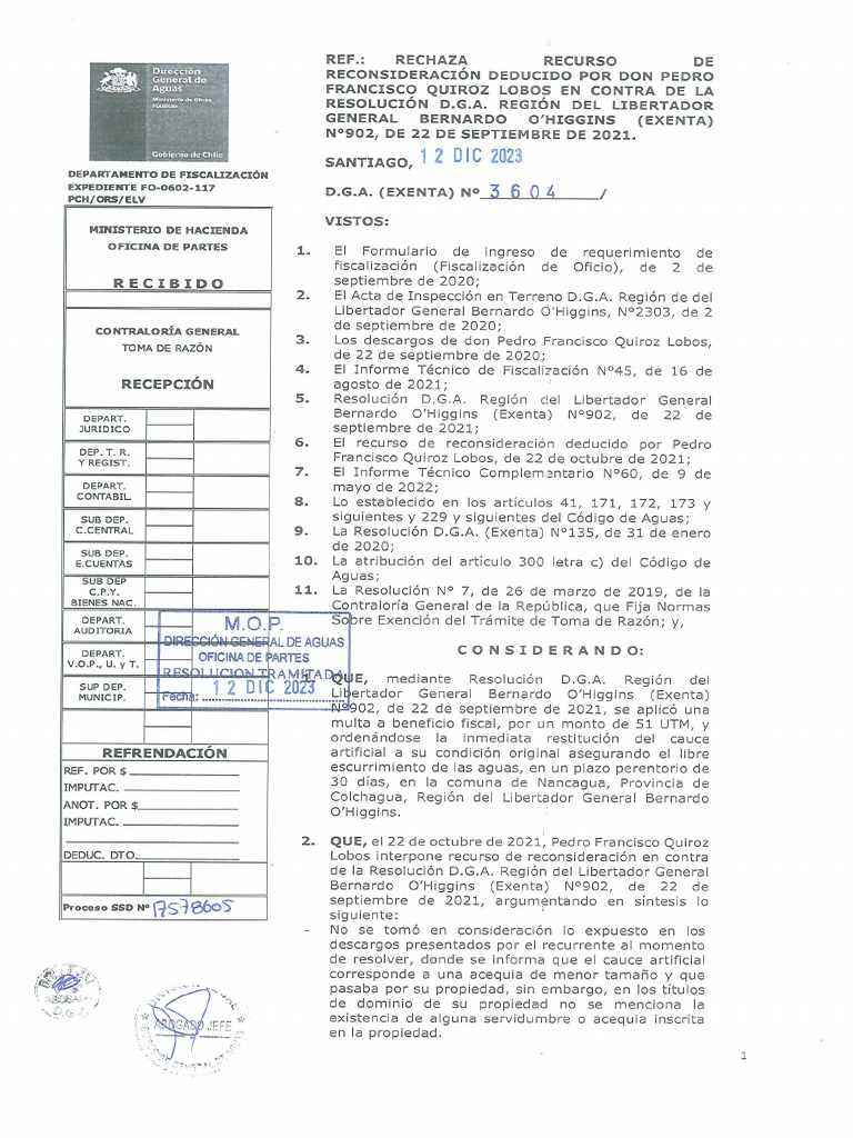 Dga-17578605-Res. Exe. Dga N°3604 | PDF