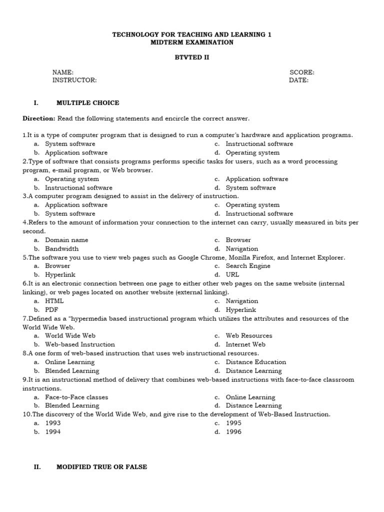 Edtech Midterm | PDF | World Wide Web | Internet & Web