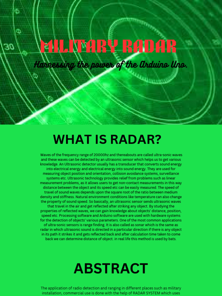 MILITARY RADAR | PDF | Radar | Ultrasound
