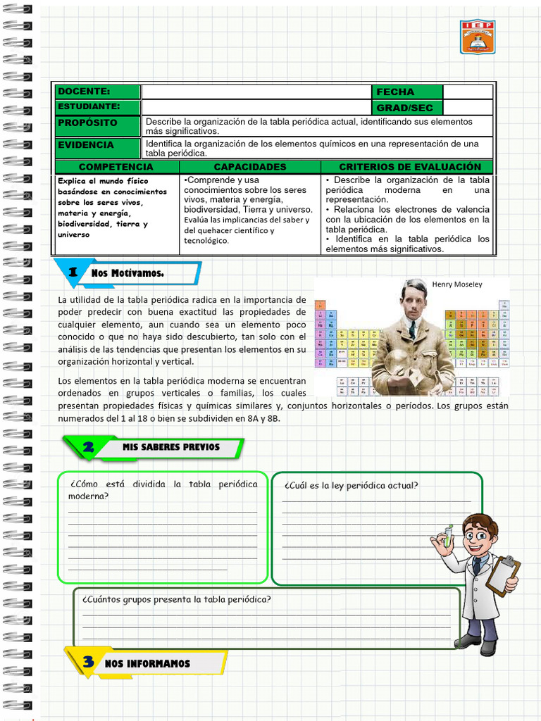 Ficha Informativa | PDF | Elementos químicos | Tabla periódica