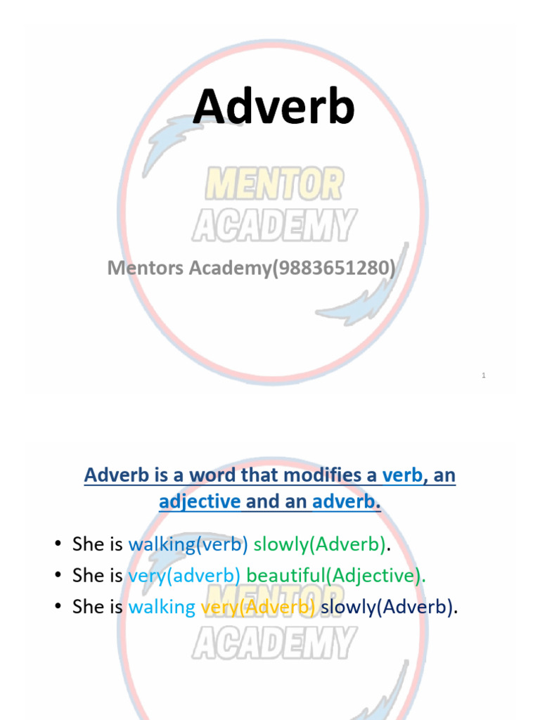 Adverb Final | PDF | Adverb | Adjective