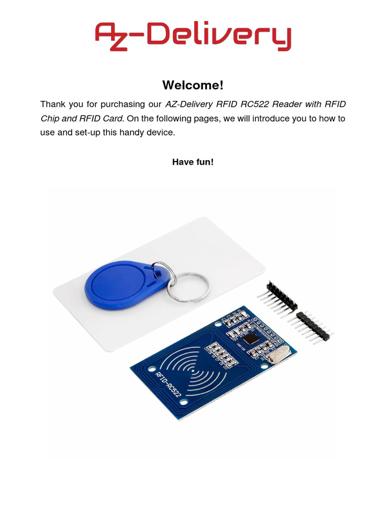 Rfid Rc522 Reader With Rfid Chip and Rfid Card (13.56mhz)_en | Download Free PDF | Radio ...