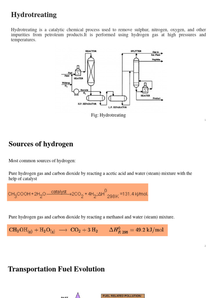 Hydrotreating and Hydrocracking | PDF | Cracking (Chemistry) | Catalysis