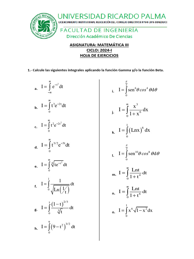 Hoja de Ejercicios | PDF | Sustracción | Funciones y mapeos