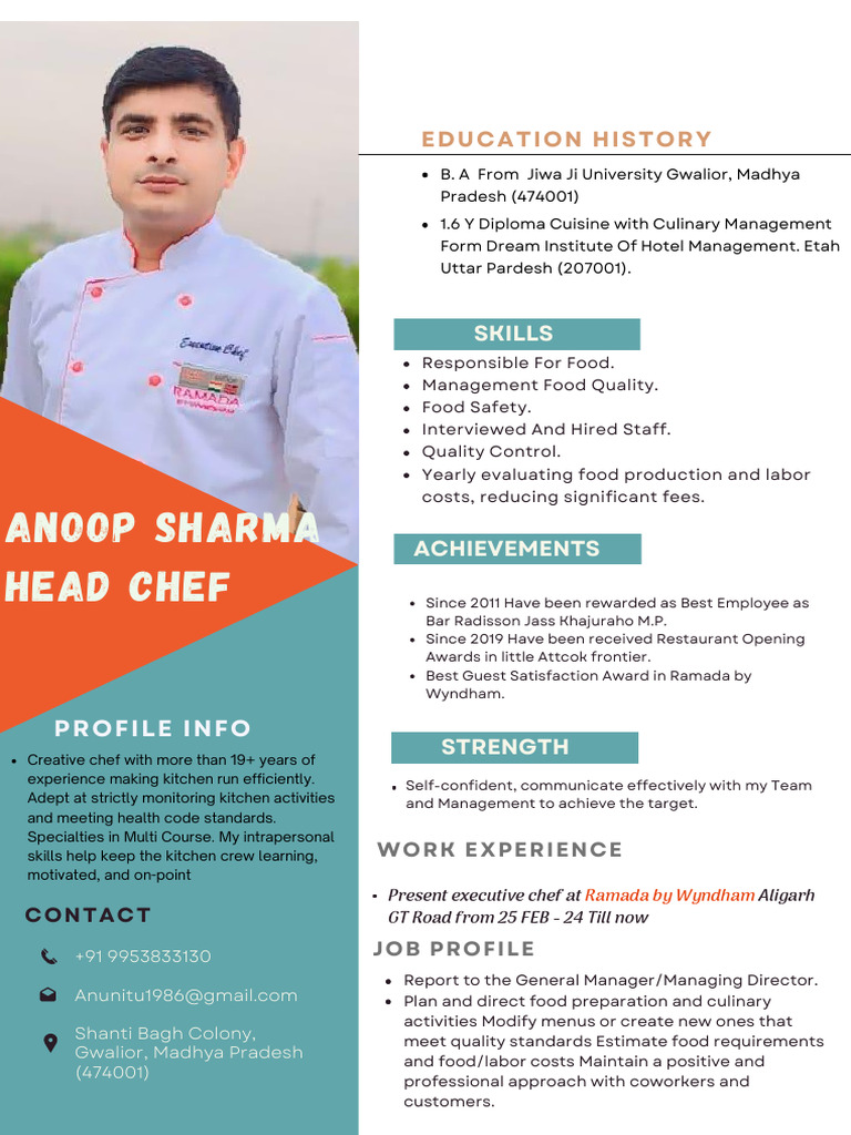 Anoop Sharma (3) | Download Free PDF | Chef | Kitchen
