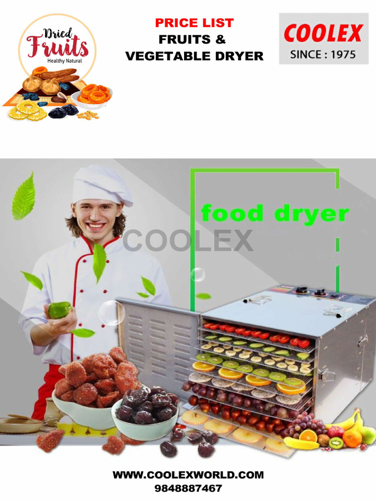 Fruits and Vegetable Dryer | PDF