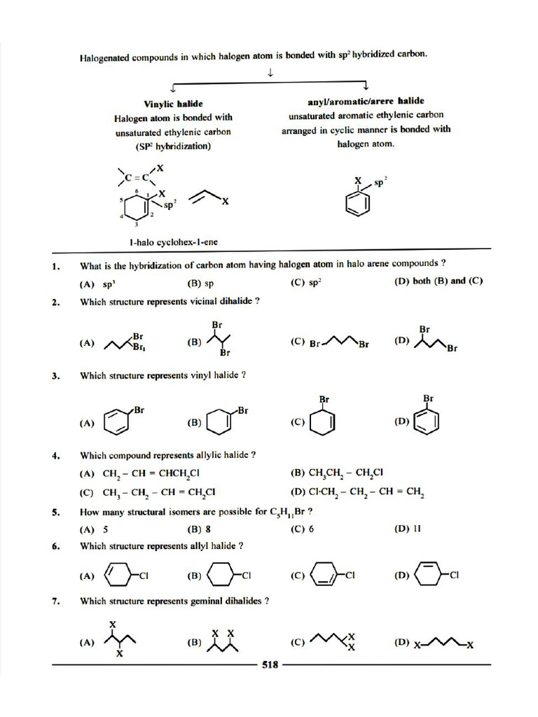 Assignment Organic Haloalkanes | PDF