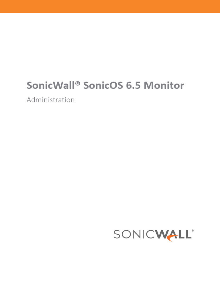 SonicOS 6.5 Monitor | PDF | Computer Network | Internet Protocols