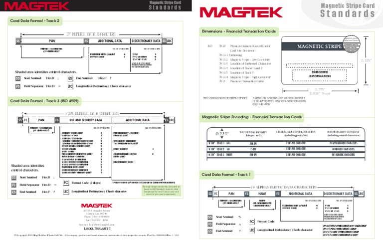 Standards For Magnetic Stripe | PDF | Financial Technology | Finance ...