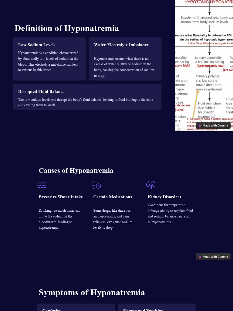 Hyponatremia | PDF | Clinical Medicine | Diseases And Disorders