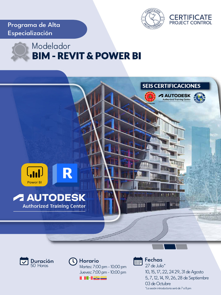 Brochure BIM - REVIT - POWER BI Especialización 27 JUL | PDF | Autodesk ...