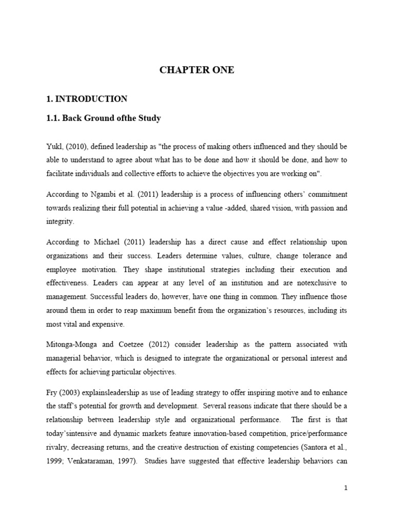 ላስት Revised Research Proposal Based | Download Free PDF | Leadership | Transformational Leadership